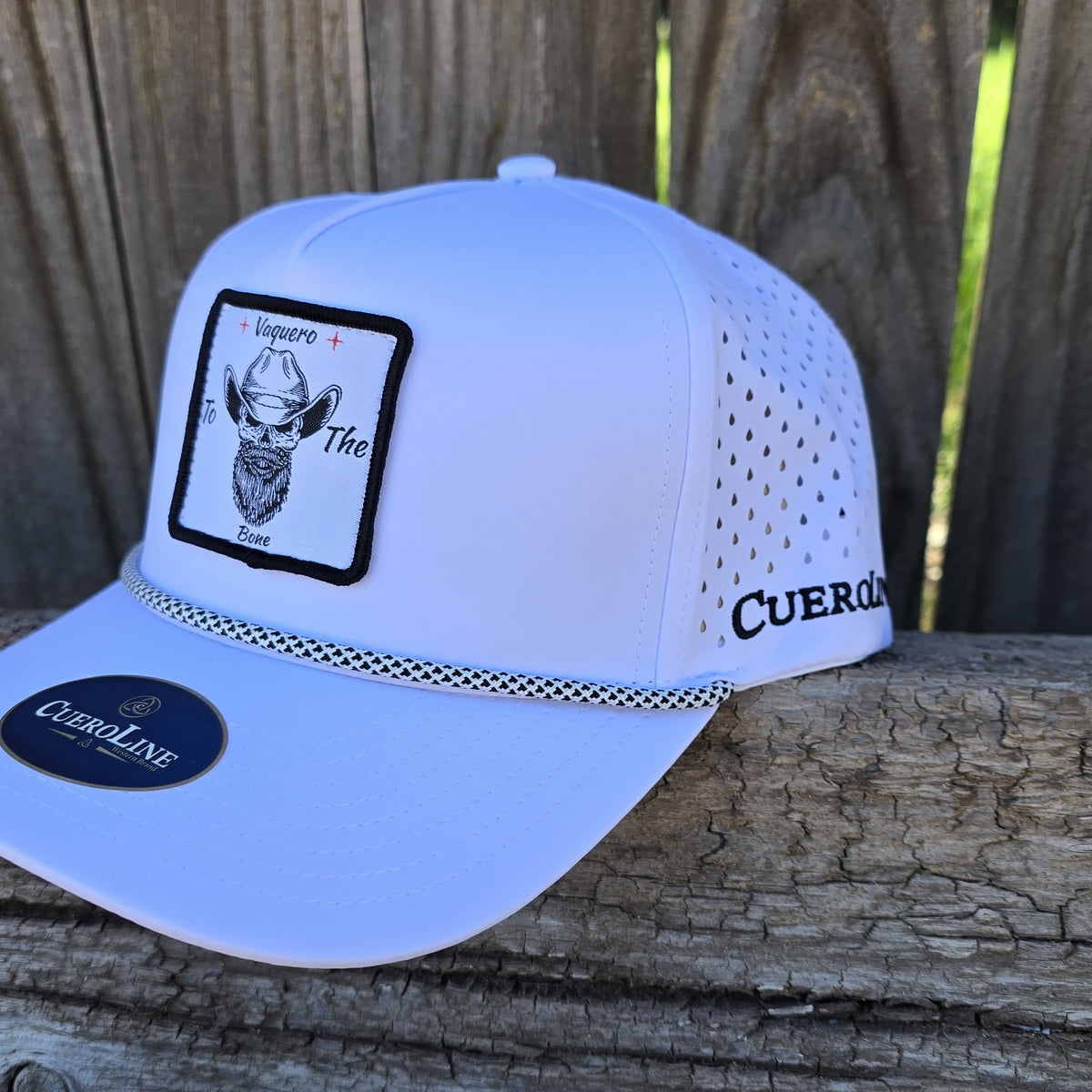 White Vaquero Rope Cap – CueroLine