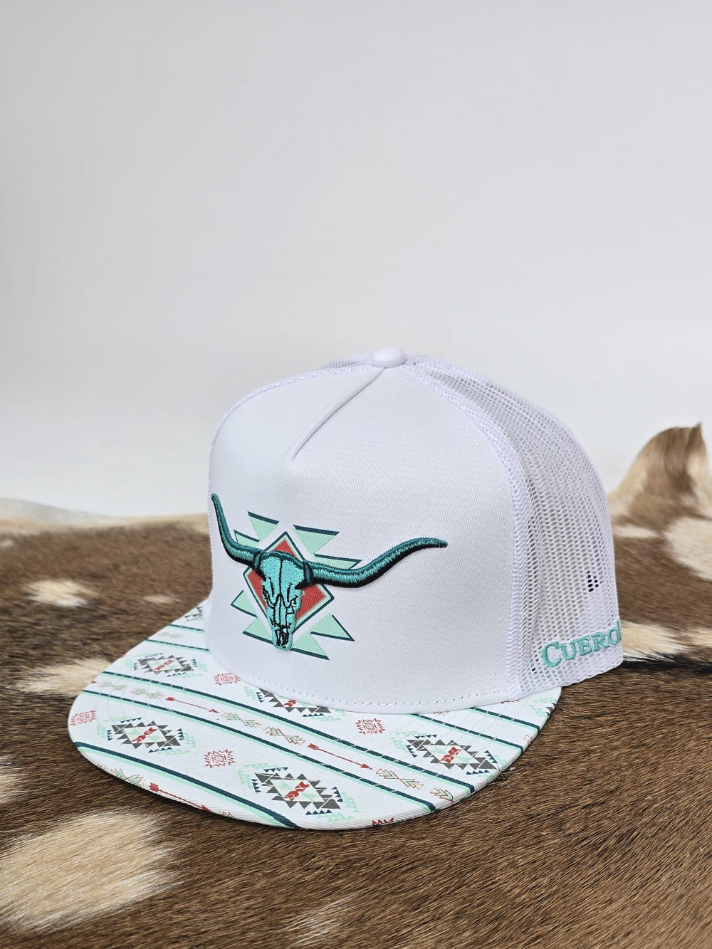 Teal Longhorn Cap – CueroLine