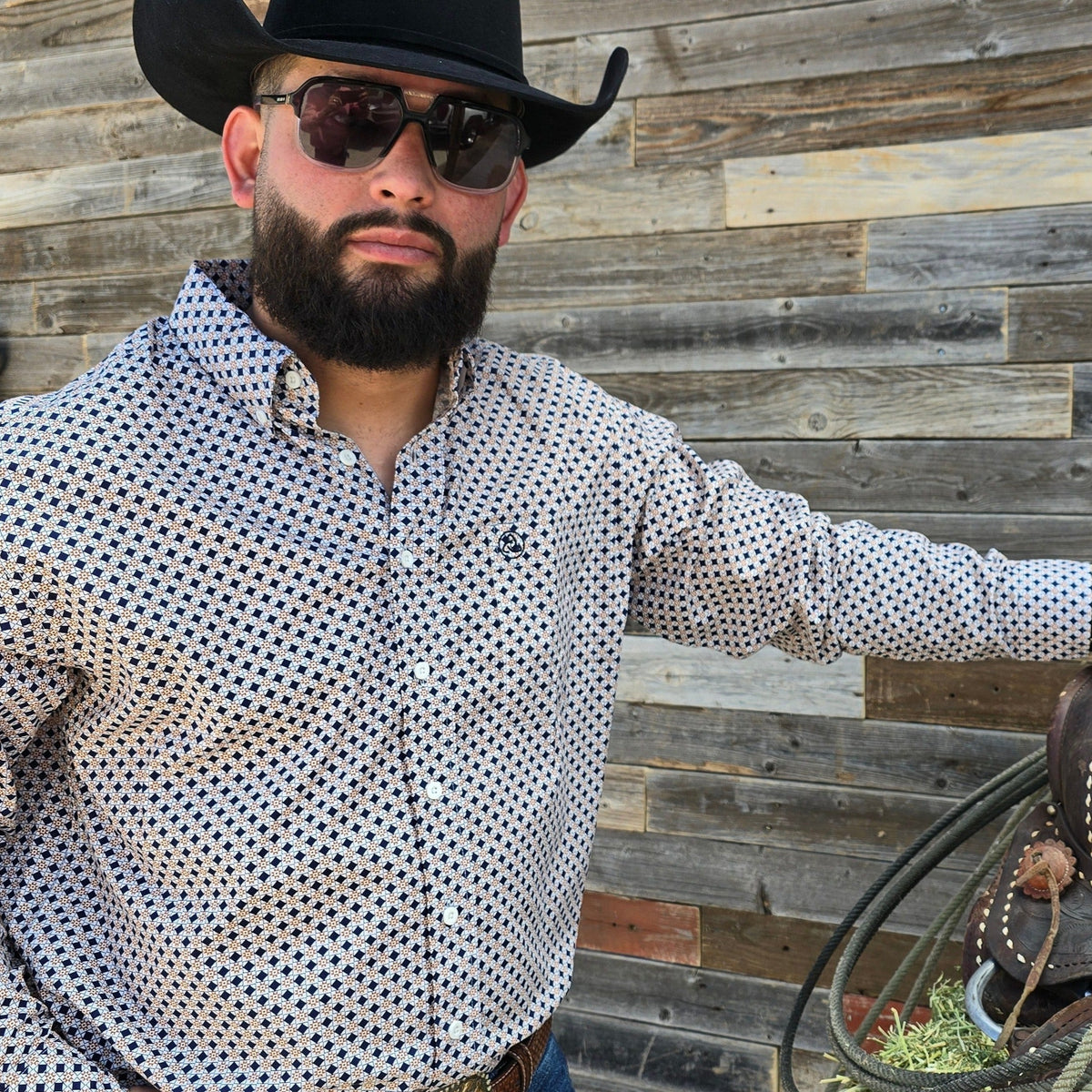 Navy Diamond Print Classic Fit-SKCL2023021 021 *PLEASE SIZE DOWN ...